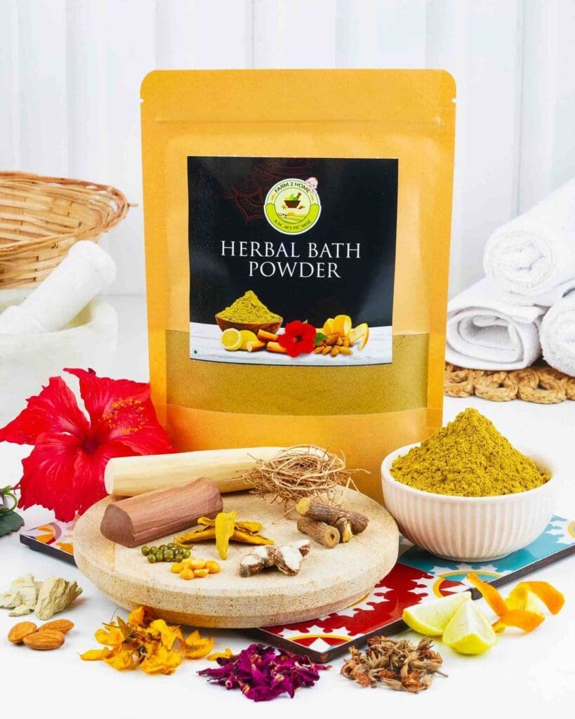 HERBAL BATH POWDER FOR WOMEN (1 Year+) (200g) - Farm 2 Home