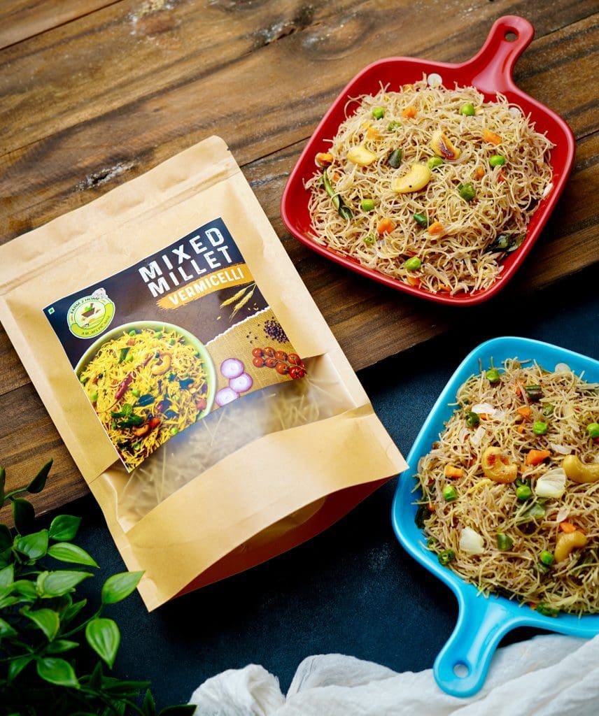 MORINGA MULTI MILLET NOODLES (180 - 200g approx) - Farm 2 Home