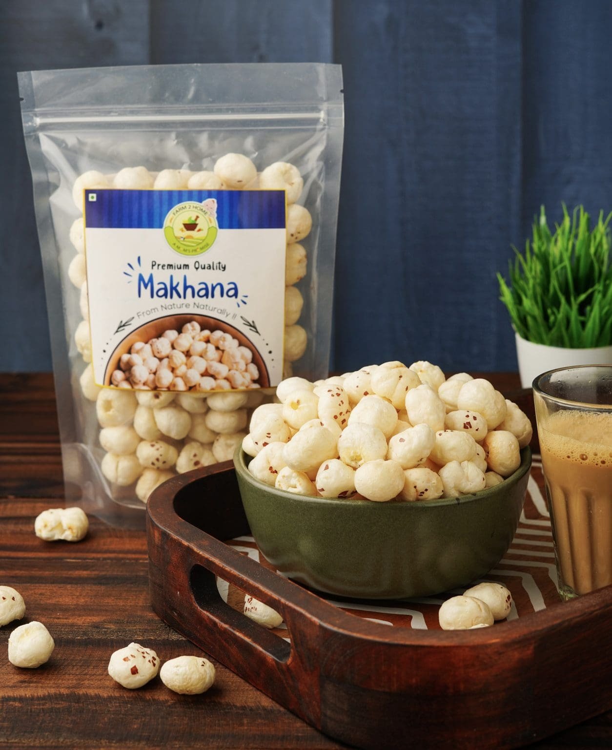 MAKHANA / LOTUS SEEDS / FOX NUTS (50g) - Farm 2 Home