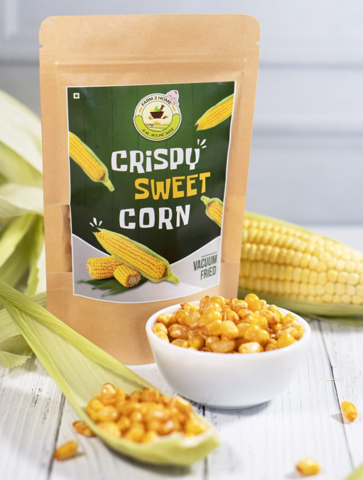 Crispy Sweet Corn (Vacuum Fried) 100g | Farm2Home