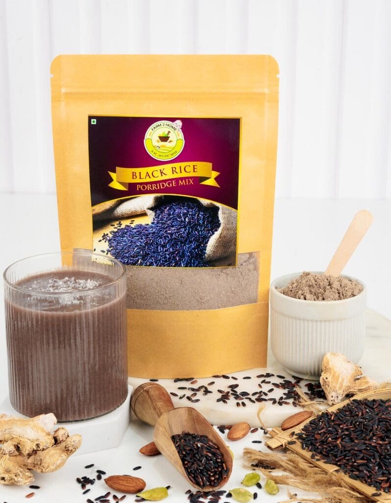 BLACK RICE PORRIDGE MIX / KARUPPU KAVUNI ARISI KANJI MIX (250g) - Farm ...