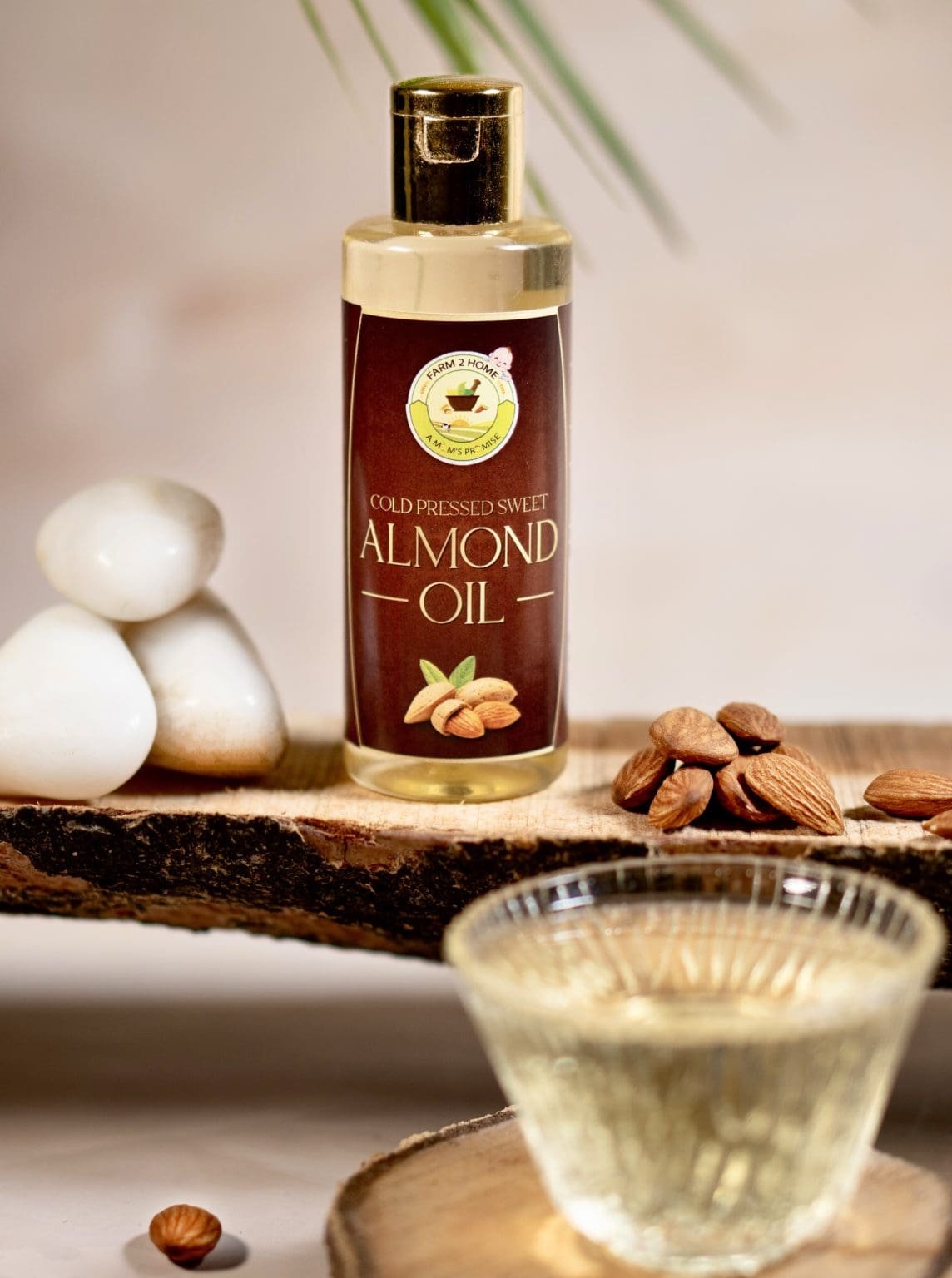 COLD PRESSED ALMOND OIL (100ml) - Farm 2 Home