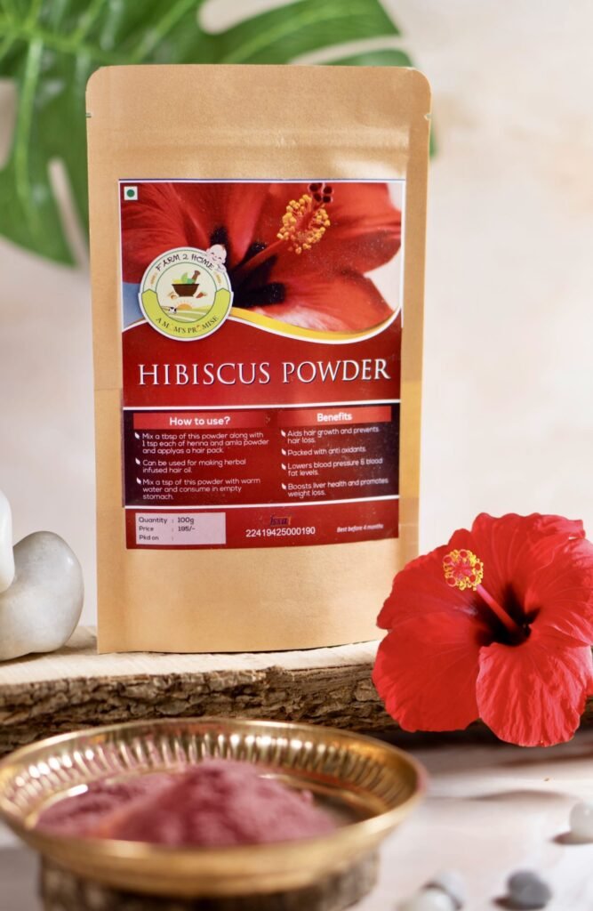 HIBISCUS POWDER (100g) - Farm 2 Home