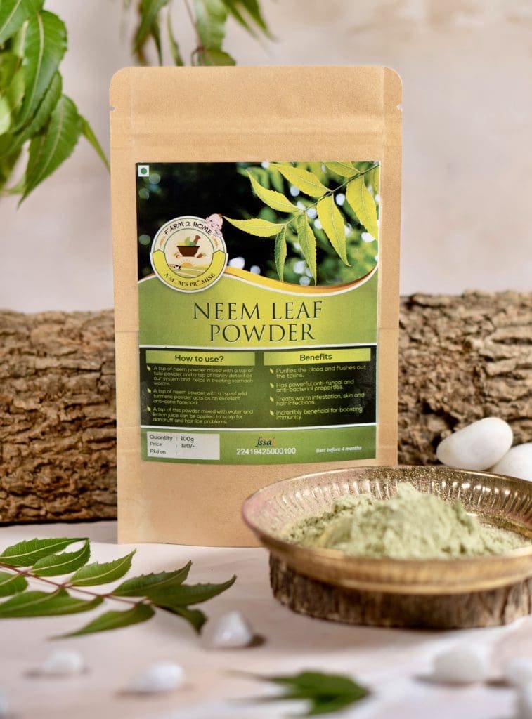 NEEM LEAF POWDER (100g) - Farm 2 Home