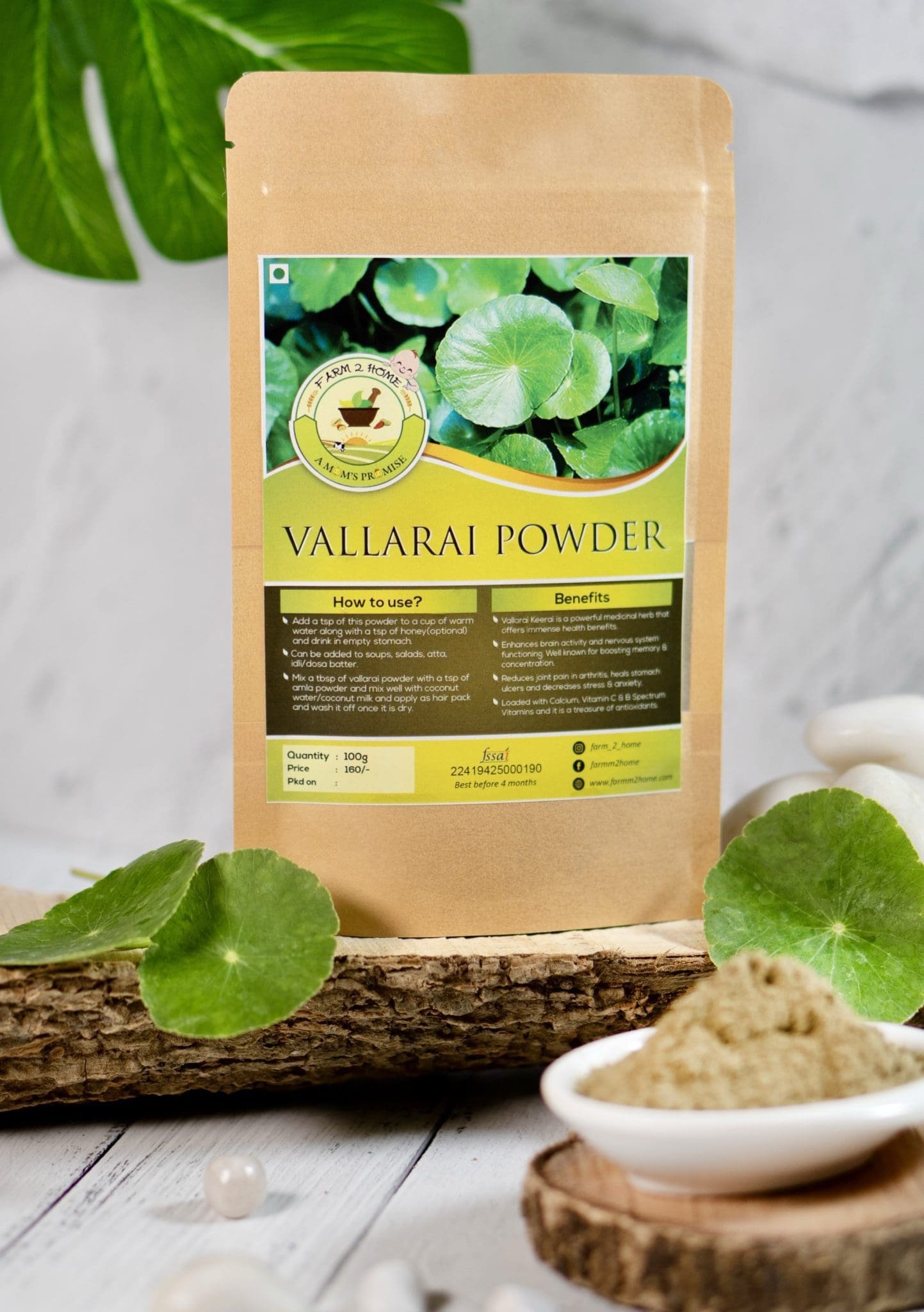 VALLARAI POWDER (100g) - Farm 2 Home