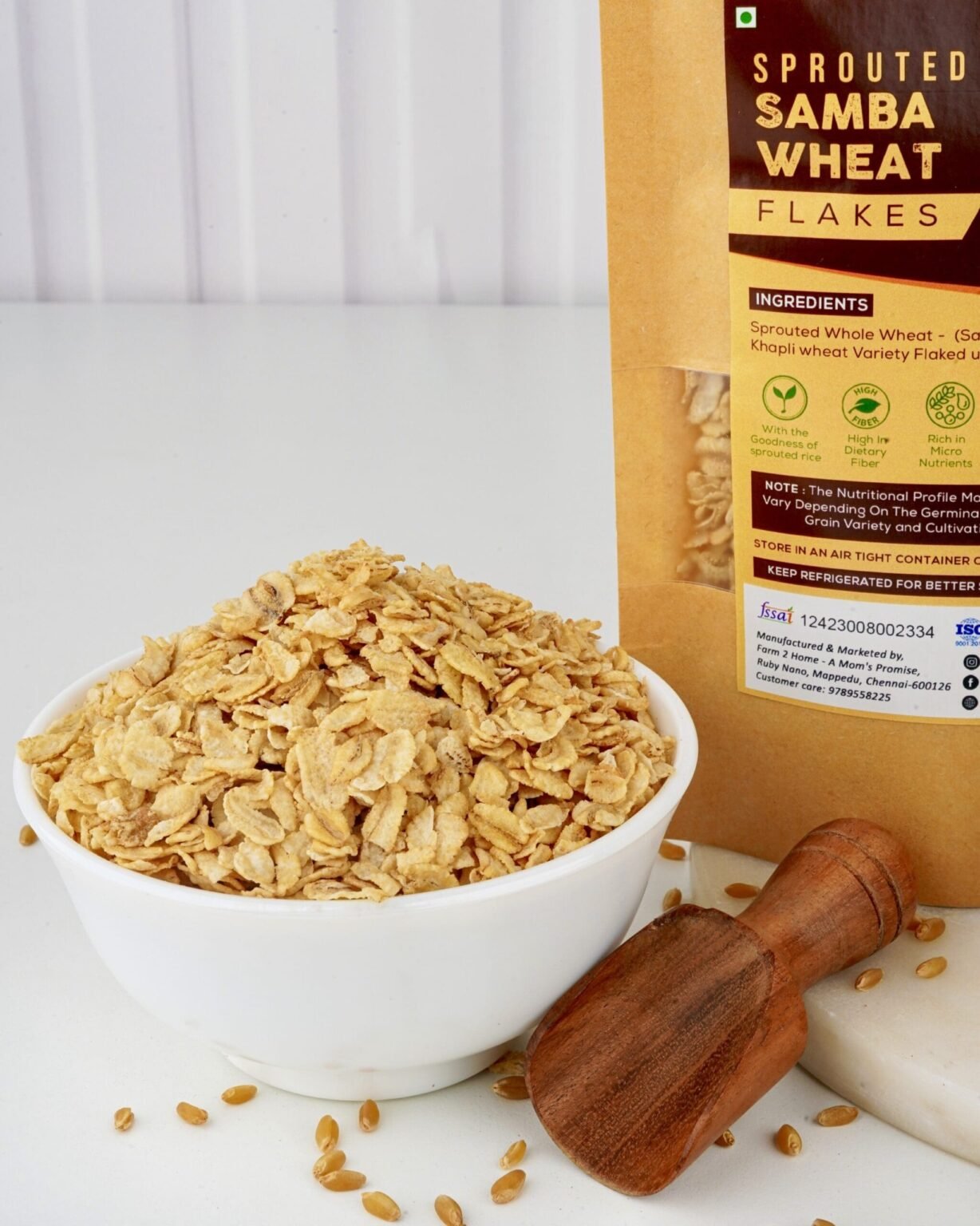Sprouted Samba Wheat Flakes – Light & Healthy Breakfast