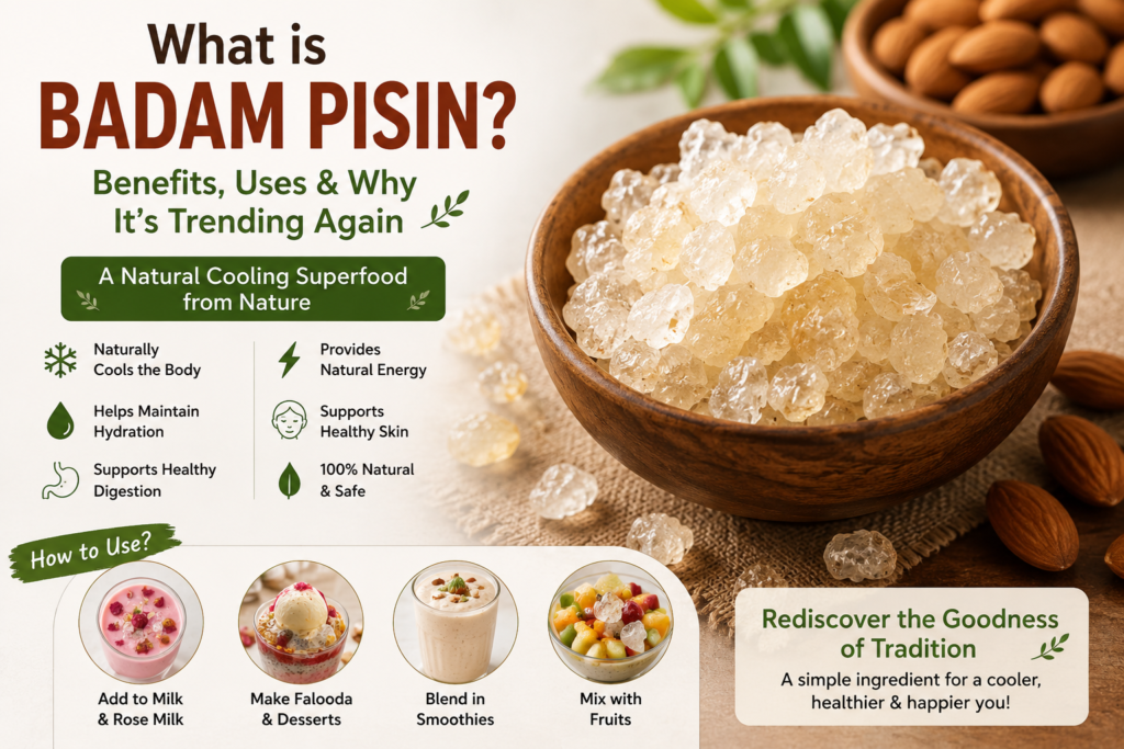 What is Badam Pisin? Benefits, Uses & Summer Health